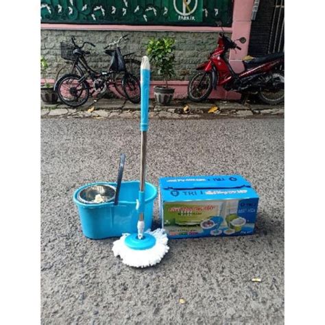 Jual Pel Lantai Putar Pel Lantai Serbaguna Spin Mop Pel Lantai Plastik