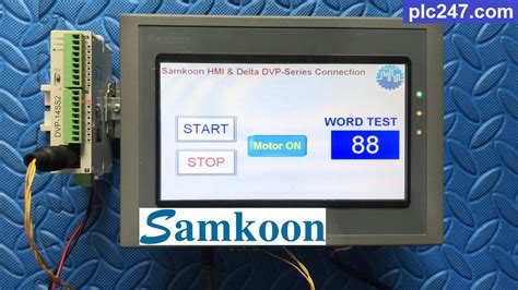 Samkoon Hmi And Delta Plc Rs232 Communication Tutorial