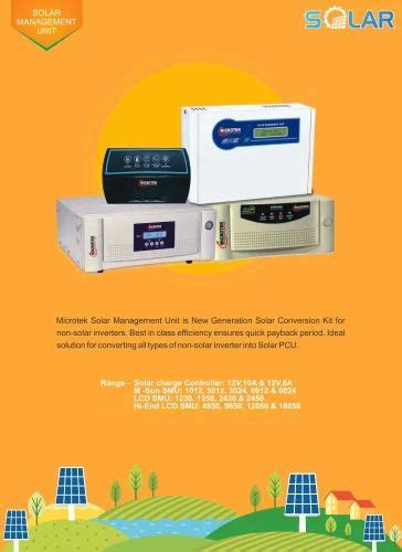 Single Lcd State Of The Art Technology Microtek Solar Inverters And