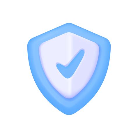 Check Mark On 3d Shield Concept Of Protecting Online User Account Security On Website 37470258 Png