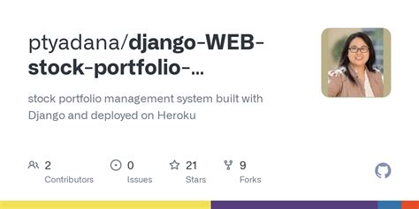 Github Ptyadanadjango Web Stock Portfolio Management Stock