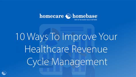 Ways To Improve Your Healthcare Revenue Cycle Management HCHB