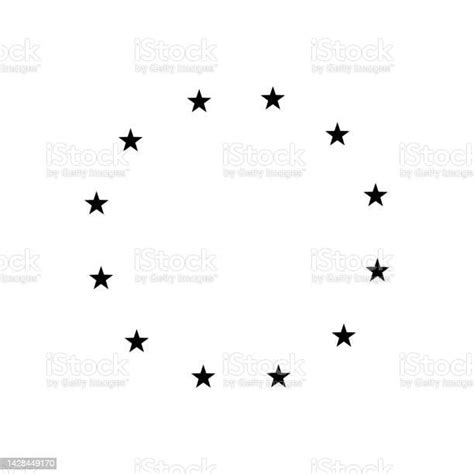원형의 별 아이콘입니다 흰색 배경에 고립 된 별의 프레임 Eurozone에 대한 스톡 벡터 아트 및 기타 이미지 Eurozone 검은색 경제 Istock