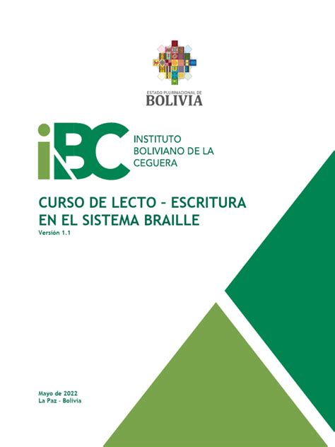 Curso De Lecto Escritura Braille Ibc V1 1 Pdf