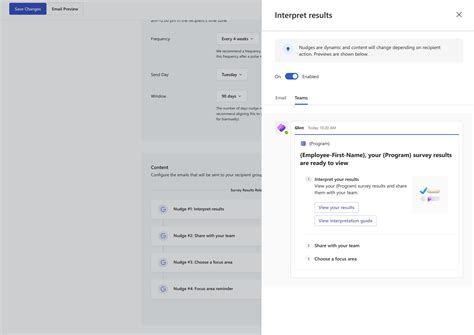 Viva Glint 中的microsoft Teams 通信和微移预览 Microsoft Learn