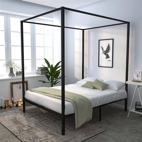 Yitahome Metal Queen Size Canopy Bed Frame