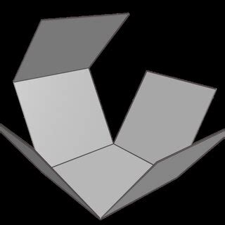 How The Net Of A Cube Folds Into A Cube Download Scientific Diagram