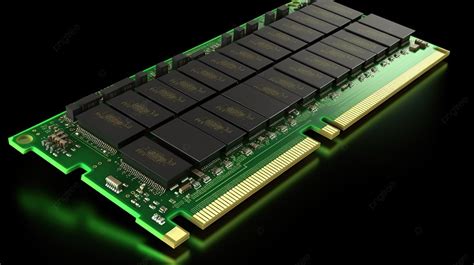 Computer Ram Stunning 3d Render Of Random Access Memory Background