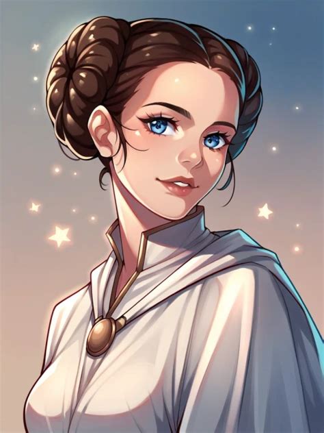 Princess Leia Organa Solo Character From Star Wars Pony Diffusion Prompt