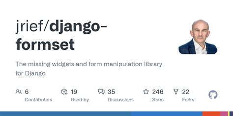 github jrief django formset the missing widgets and form manipulation library for django