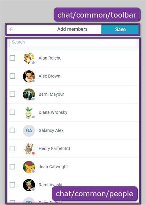 Chat View Class Map Of Chat Customizing Chat Webix Docs