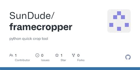 Github Sundude Framecropper Python Quick Crop Tool