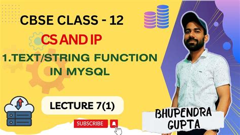 Mysql Functions Textstring Function In Mysql Class 12 Computer