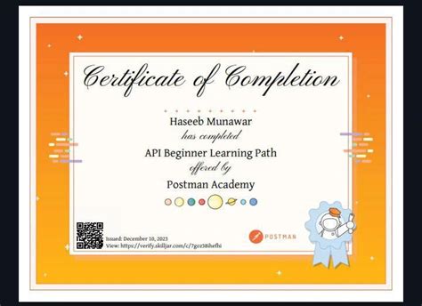 haseeb munawar on linkedin postman apicertification continuouslearning