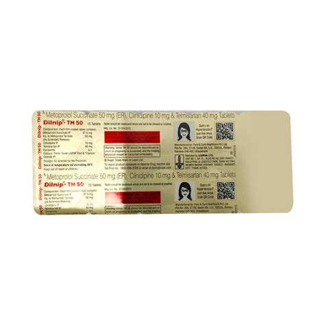 Buy Dilnip Tm 50 Tablet 10s Online At Upto 25 Off Netmeds