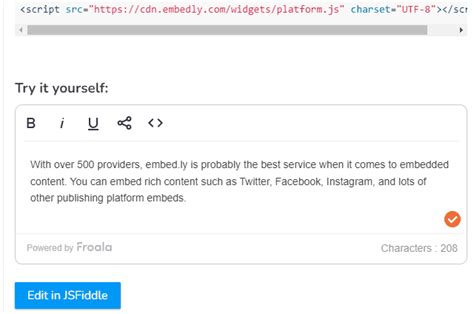 Embedly Content Is Hidden When A Space Precedes The Inserted Url · Issue 4500 · Froalawysiwyg