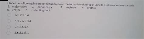 [solved] place the following in correct sequence from the formation of