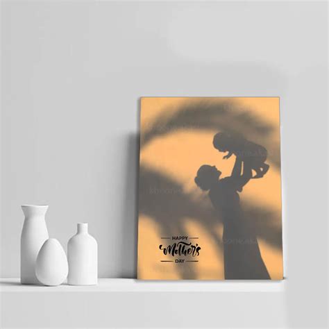 قیمت و خرید تابلو شاسی مدل روز مادر مبارک طرح مادر و کودک 1022