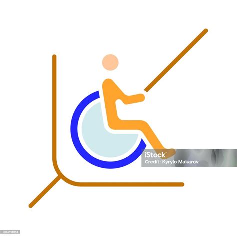 장애인 선 아이콘입니다 휠체어 이용자 장애인 이용 가능 예약 주차장 이동 보조 기구 포괄적 디자인 장애인 시설 지원 특별 요구 사항 0명에 대한 스톡 벡터 아트 및 기타