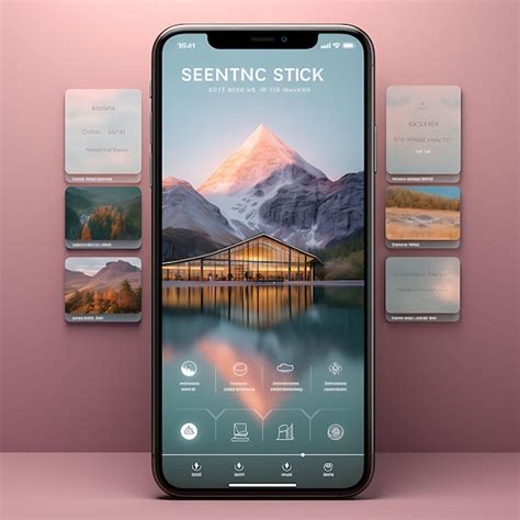 Premium Ai Image Mobile App Design Of Construction Building Information Modeling Bim App