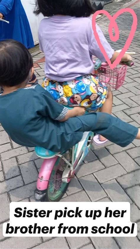 Babe Pick Up Her Brother From Babe