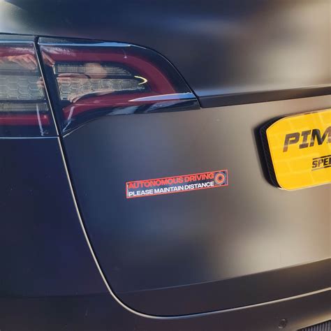 Autonomous Driving Bumper Sticker For All Teslas Pimpmyev
