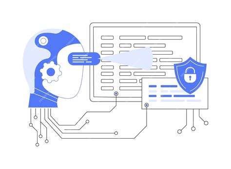 Premium Vector Aienhanced Threat Detection Abstract Concept Vector Illustration