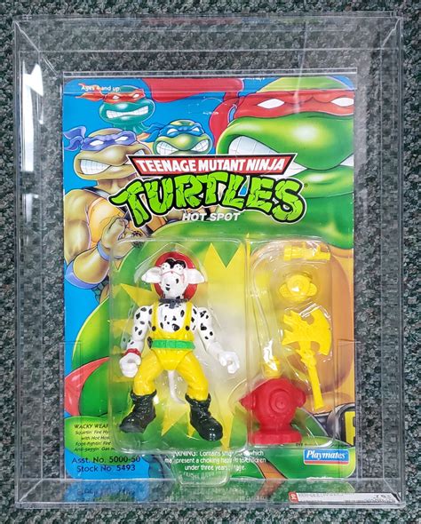 1993 Tmnt Afa Graded 75 Hot Spot Action Figure On Unpunched Card The Toys Time Forgot