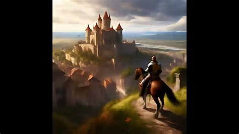 Рыцарь смотрит на замок Youtube