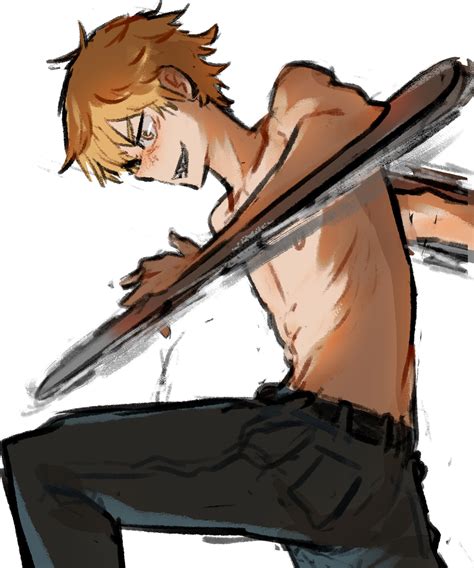 Denji Chainsaw Man Drawn By Gurumo Twitter Danbooru