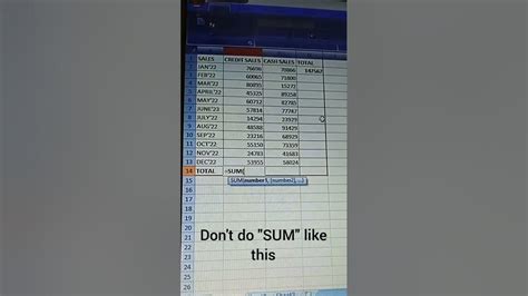 Excel Shortcuts For Sum 🔥⚡ 🌟💫shorts Exceltricks Youtube