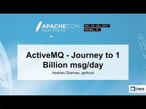 Free Video Activemq Journey To 1 Billion Messages Per Day From Linux