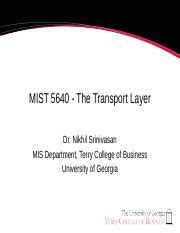 The Transport Layer TCP Functions Segmentation Flow Control Course Hero