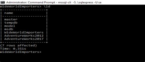 upgrading mssql cli and new commands