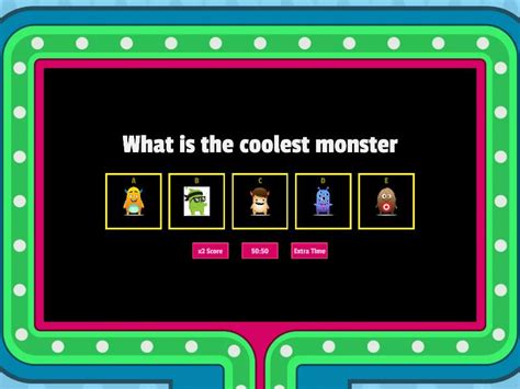 Classdojo Monster Gameshow Quiz