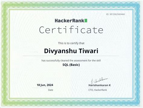 Divyanshu Tiwari On Linkedin Sql Hackerrank Cse Sqlbasic