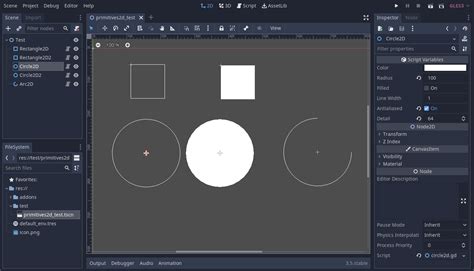 Primitives2d Godot Asset Library