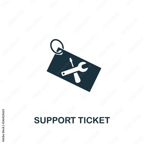 Support Ticket Icon Premium Style Design From Web Hosting Icon Collection Pixel Perfect