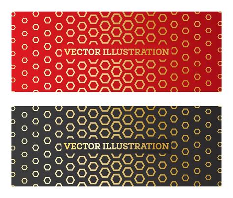 Abstract Geometric Golden Graphic Design With Halftone Hexagon Pattern 16770094 Vector Art At