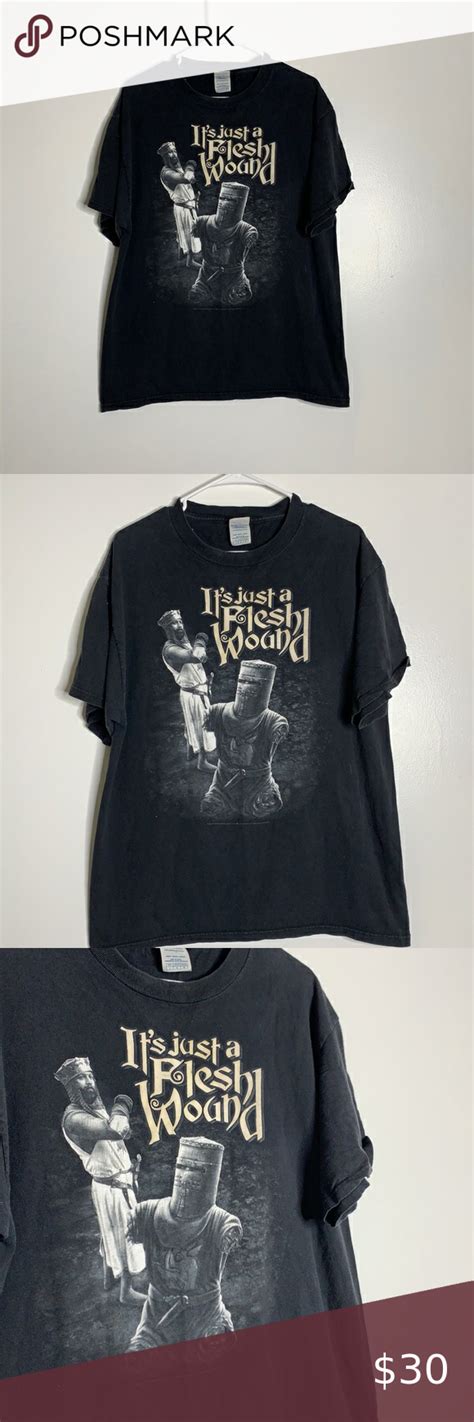 Vintage Monte Python Its Just A Flesh Wound Tee