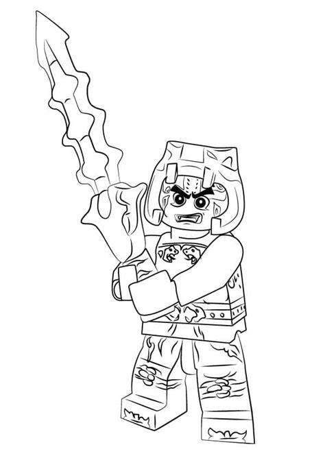 Ninjago Lizaru Coloring Page Coloringall Off