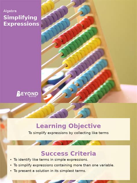 Simplifying Expressions Powerpoint Pdf Angle Algebra