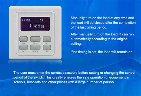 Ipuray Advanced Ac Timer Switch Weekly Multiple Period Settings
