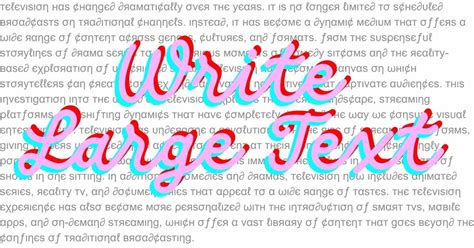 Write Large Text Lipsum Hub