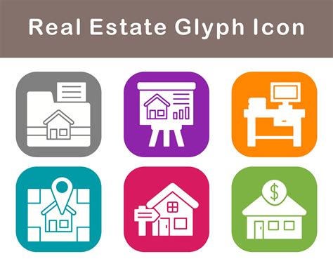 Real Estate Vector Icon Set 20873268 Vector Art At Vecteezy
