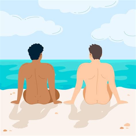 Premium Vector Flat Nude Zone Concept Illustrated