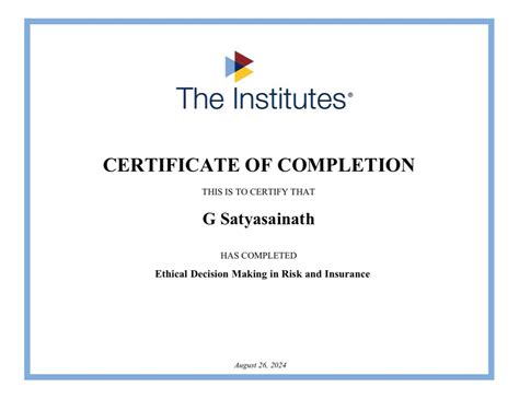 Gembali Satyasainath On Linkedin Chubb Ains Ie Ethics Insurance Professionaldevelopment P