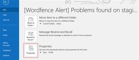 How To View An Email Header In Outlook 2016 Knowledge Base Altokom