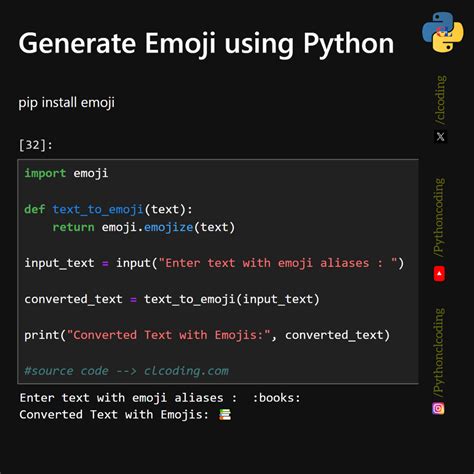 Generate Emoji Using Python Pip Install Emoji By Python Coding Medium