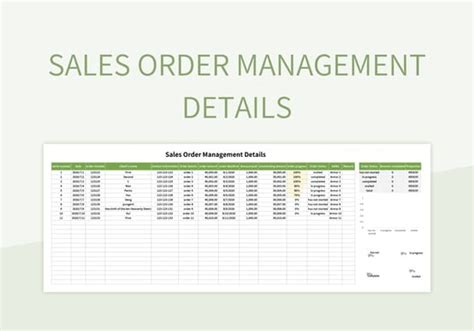Free Order Management Templates For Google Sheets And Microsoft Excel Slidesdocs